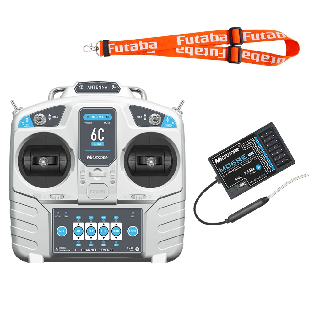 MicroZone-controlador MC6C Mini V2 2,4G 6CH, transmisor, receptor ...