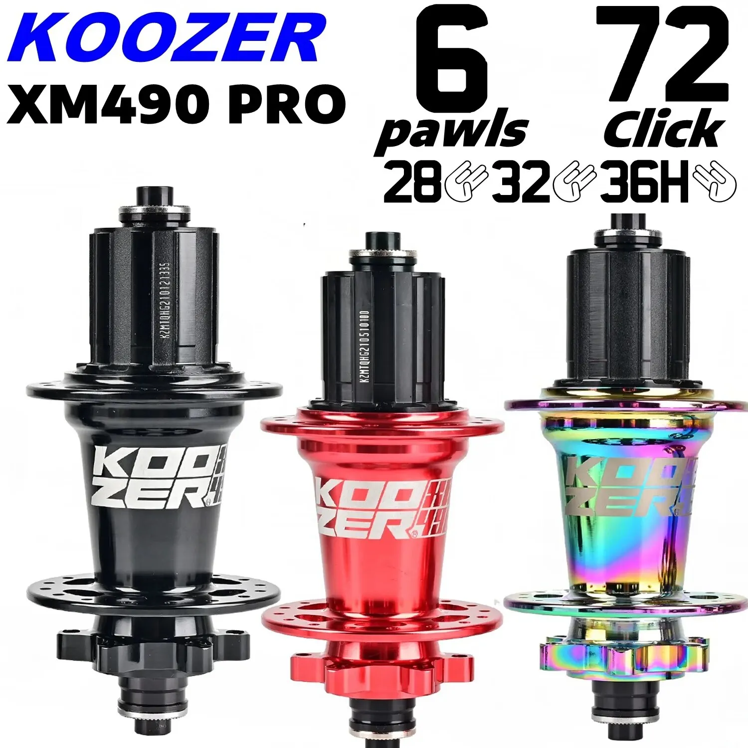 Koozer-buje-de-bicicleta-XM490PRO-HG-MTB-8-9-10-11-12S-28H-32H-36 ...