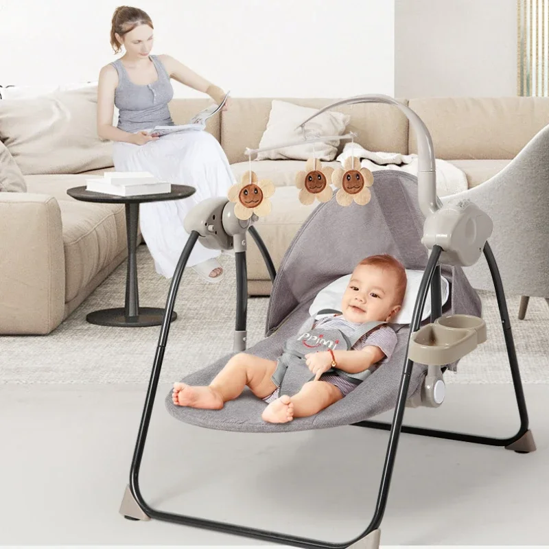 Electric-Music-Remote-Control-Baby-Rocking-Chair-Newborn-Cradle-Bed ...