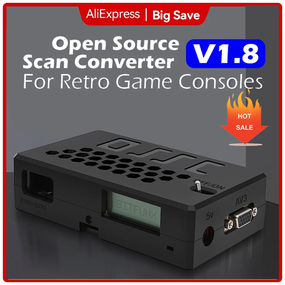 Bitfunx-Ossc-Open-Source-Scan-Converter-V1-8-Retro-Scaler-Upscaler-for ...