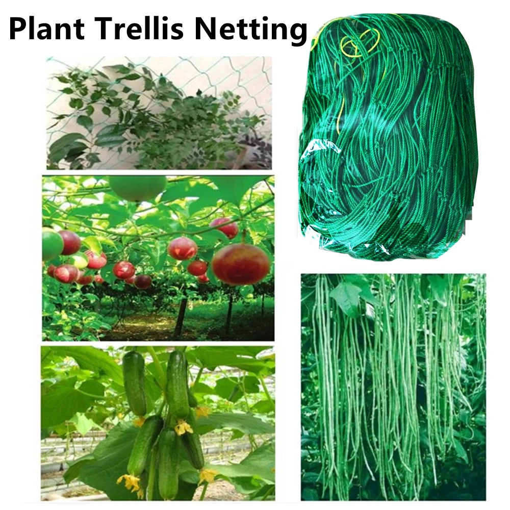 Plant Trellis Netting Garden Trellis Fence Support Nylon Mesh Net for ...