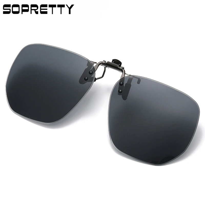 New-Arrival-Polarized-Flip-up-Sunglasses-Clips-for-Myopia-glasses-Retro ...