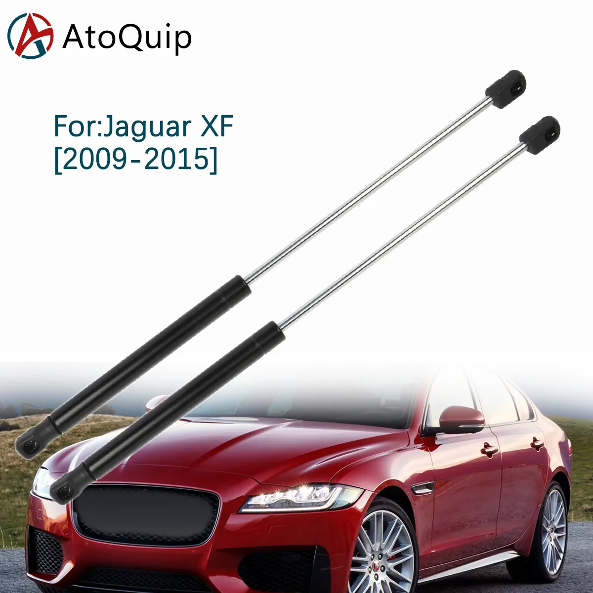 For Jaguar XF Qty 2009-2015 Car Rear Window Glass Gas Spring Shock Lift ...