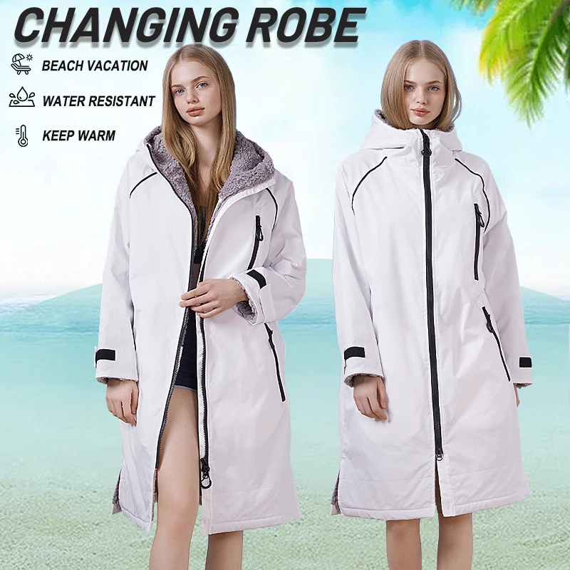 SAILBEE Surf Changing Microfiber Fabric Jacket Hooded Cloak Beach Surf ...