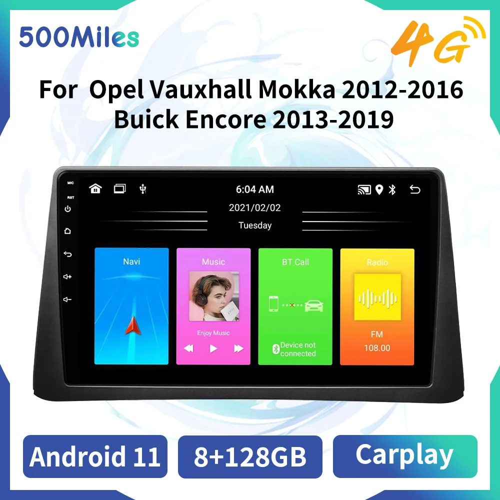 Car Stereo For Opel Vauxhall Mokka 2012-2016 Buick Encore 2013-2019 2 ...