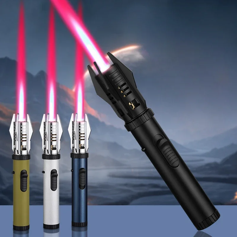 New Scepter Planet Lightsaber Big Flame Spray Gun Windproof Inflatable ...