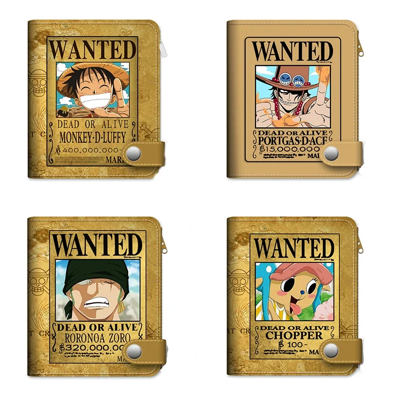 One-Piece-Luffy-Zoro-Ace-Bounty-Order-PU-Leather-Wallet-Purse-Anime ...
