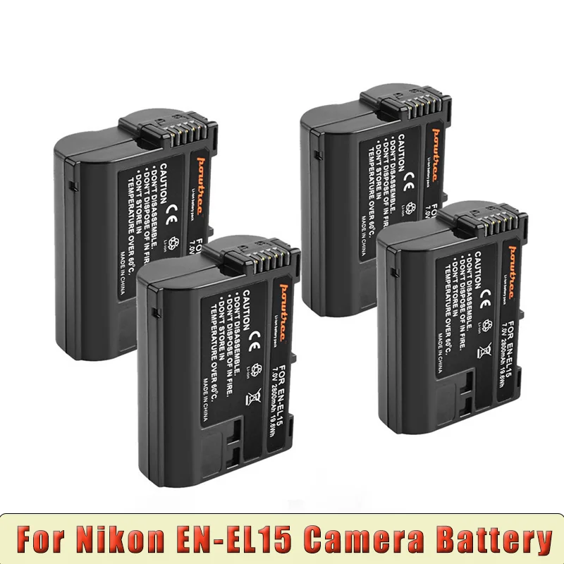 2800mAh EN-EL15 ENEL15 EN EL15 Camera Battery For Nikon DSLR D600 D610 ...