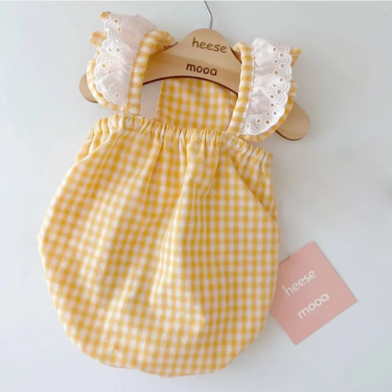 Puppy Dog Summer Plaid Thin Skirt Pet Dog Vest Clothing Teddy Bichon ...