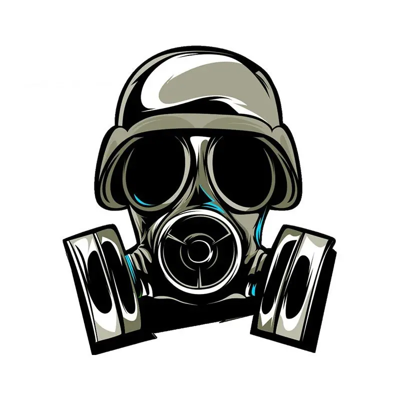 Graffiti Cartoon With Gas Mask