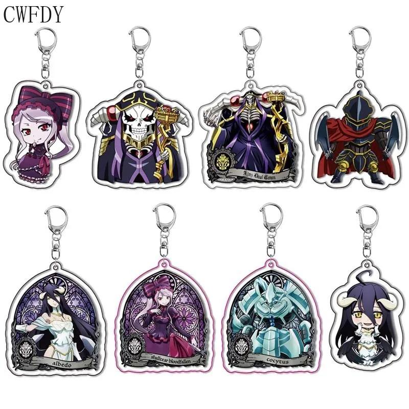 2023-Anime-Overlord-Keychain-Cartoon-Figures-Albedo-Ainz-Ooal-Gown ...
