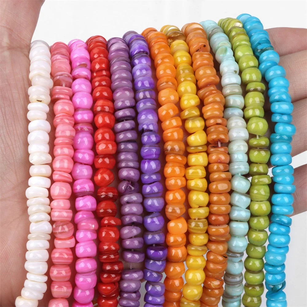 Wholesale-7-8mm-Natural-Conch-Shell-Bead-Irregular-Cylinder-Loose ...