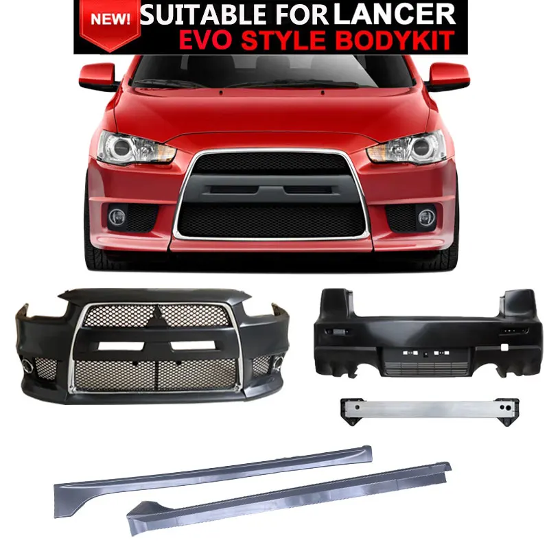 Auto-Car-Front-and-Rear-Bumper-Body-Kits-for-Lancer-EVO-Front-Lip ...