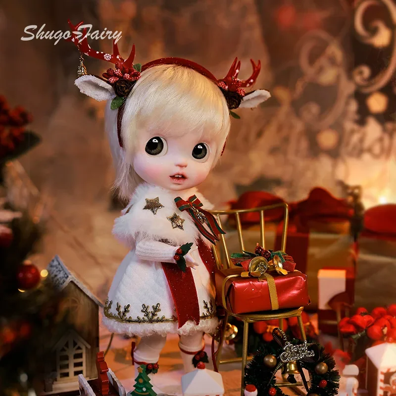 ShugaFairy Lime 1/6 Bjd Dolls Big Head Open Mouth Expression Winter ...