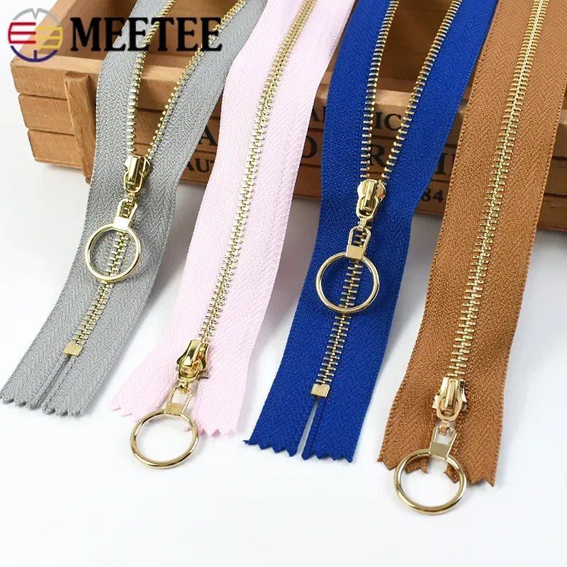 5Pcs-3-Metal-Zippers-15-18-20-25-30cm-Close-end-Auto-Lock-Zips-for ...