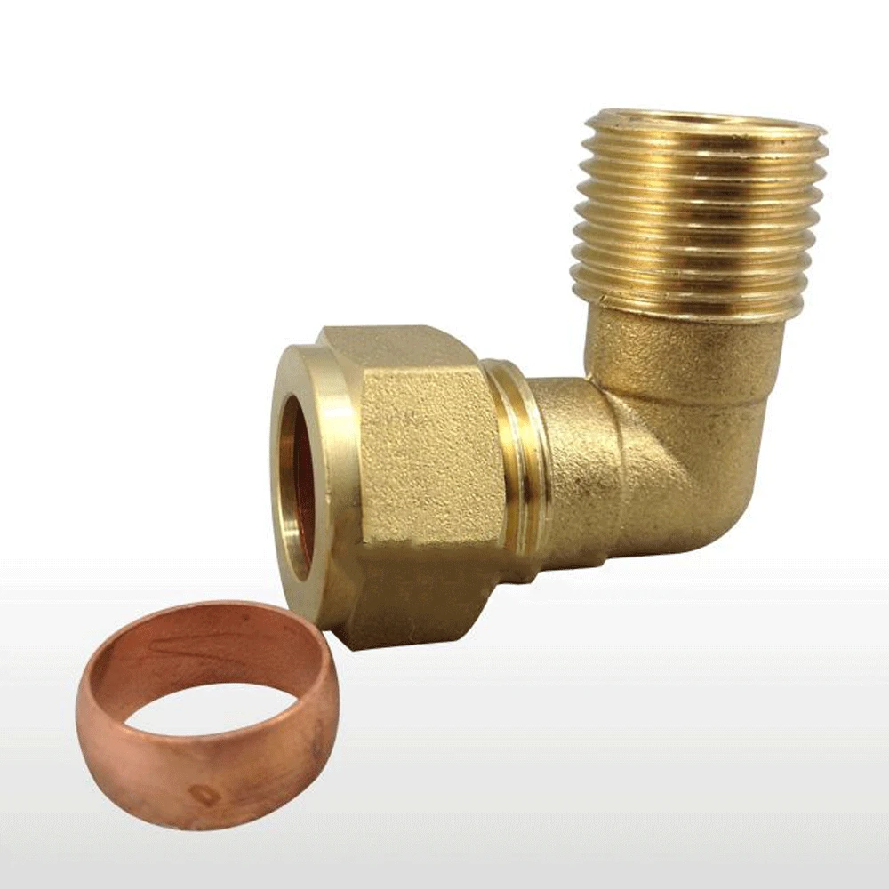 Compression-Fitting-for-22mm-Tube-Brass-Ferrule-Union-BSPP-Male-Thread ...