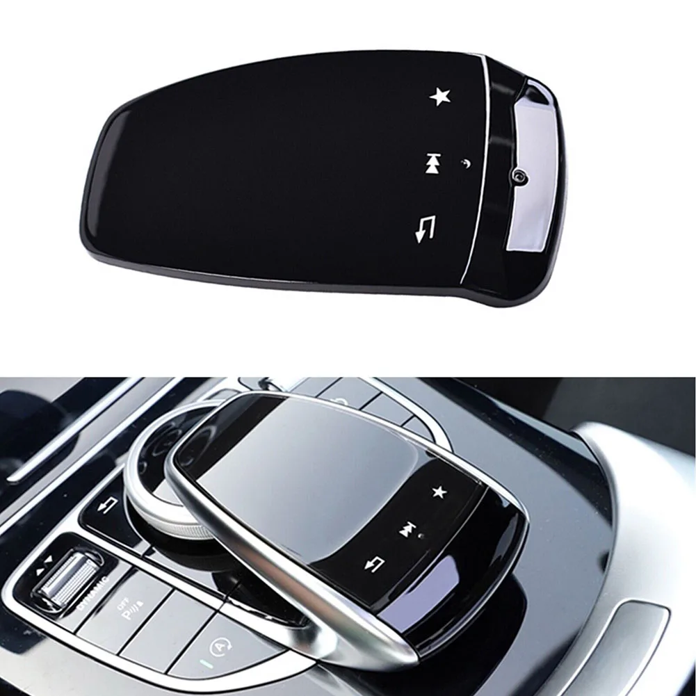 Car-Center-Switch-Block-Touchpad-Control-Black-Pad-Cover-For-Mercedes ...