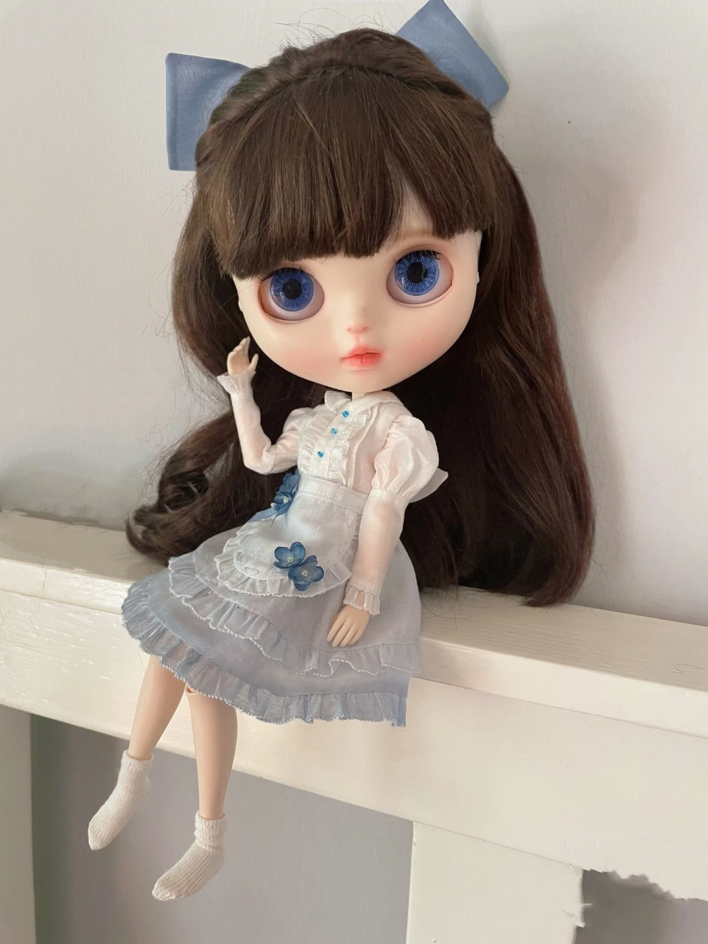 Light-Blue-Doll-Roupas-Blythe-Ob24-Ob22-Azone-Licca-ICY-JerryB-1-6-Bjd ...