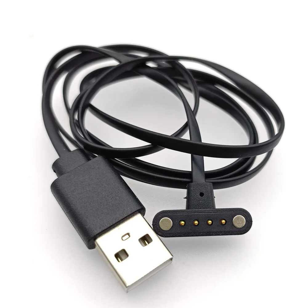 4 Pin Magnetic Charging Cable USB Charge Power Data Transfer 3.0mm ...