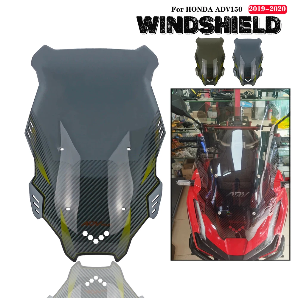 MTKRACING For HONDA ADV150 ADV 150 Front Windscreen Aluminum Wind Deflectors 2019 2020 ...