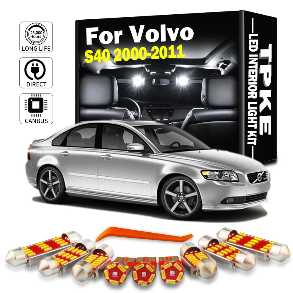 TPKE LED Interior Light Kit For Volvo S40 2000-2009 2010 2011 Vehicle ...