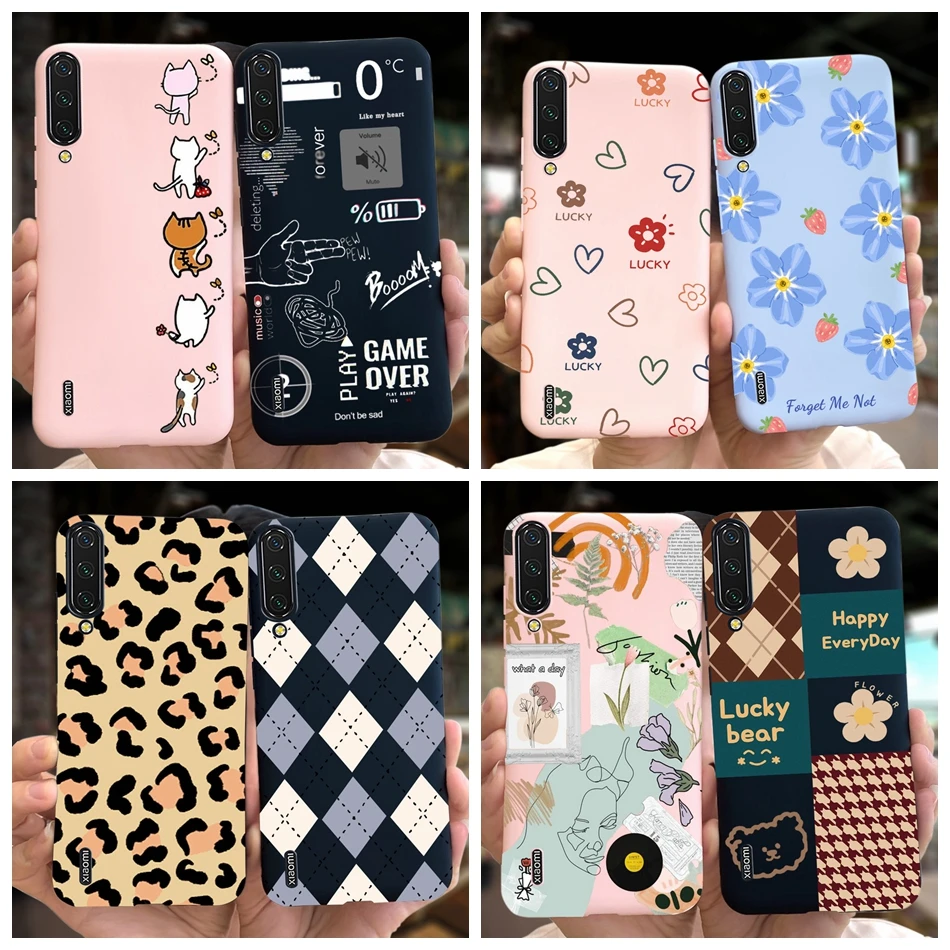 Cute Painted Phone Case For Xiaomi Mi A3 Lite 6.39" / Mi A3 6.09" Candy ...