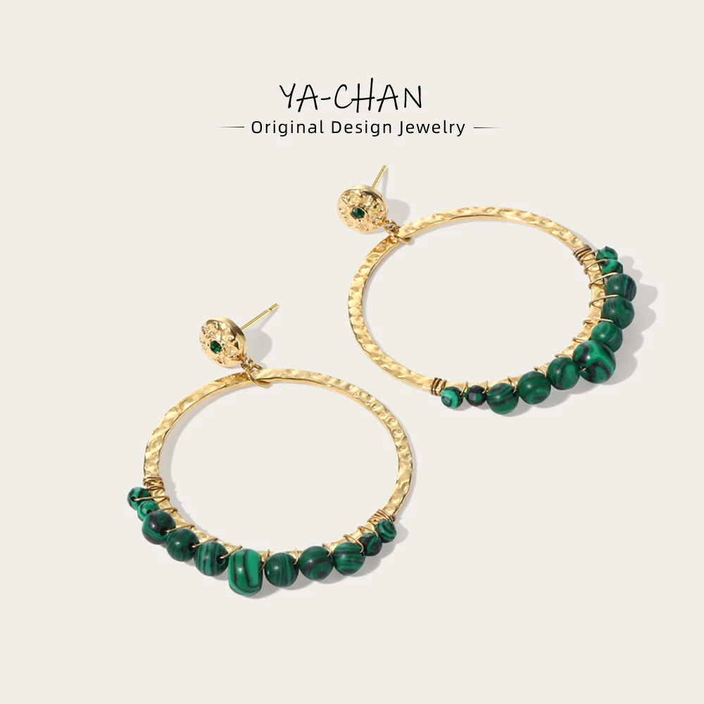 Stainless Steel Earring Natural Stone | Stainless Steel Earrings Women ...