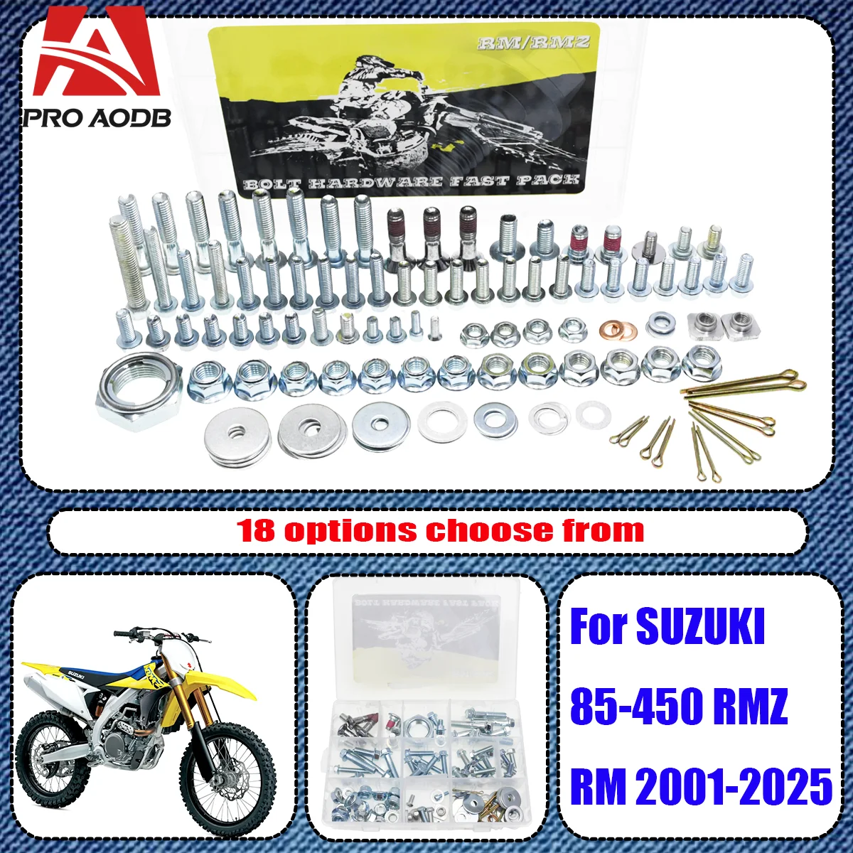Motorcycle screwbolt repair rescue mending Full tool kit Fastener For ...
