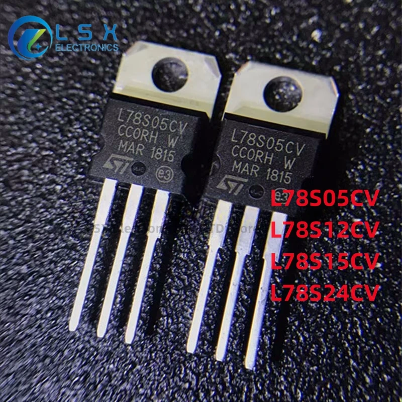 10PCS-L78S05CV-L78S12CV-L78S15CV-L78S24CV-Three-terminal-Voltage ...