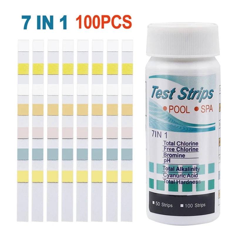 Testing-Strip-for-Pool-Total-Free-Bromine-pH-Hardness-Chlorine-Test ...
