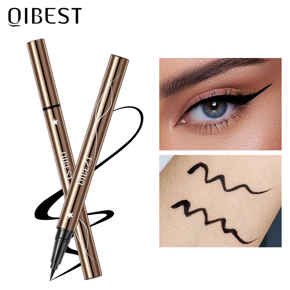 Waterproof Quick Dry Liquid Eyeliner Sweatproof Anti-oil Smudge-proof Long-lasting Black ...