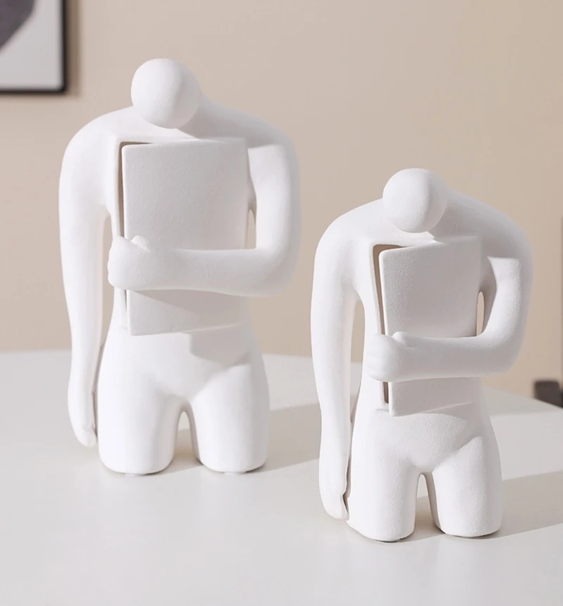 Modern-Porcelain-Character-Emotion-Statue-Abstract-Ceramics-Mentality ...
