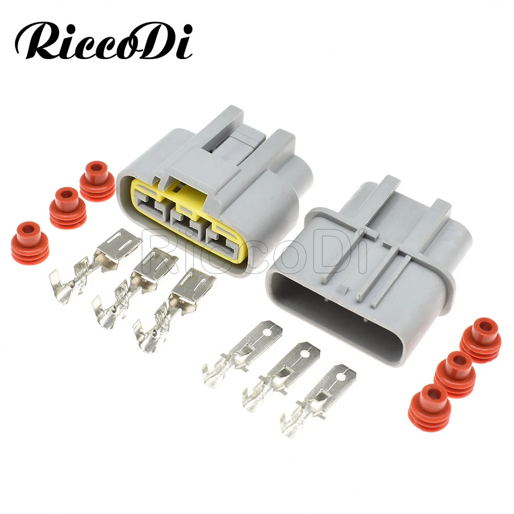 1-20Sets 3 Pin way Sealed Car Automotive Waterproof Electronic Fan Plug ...