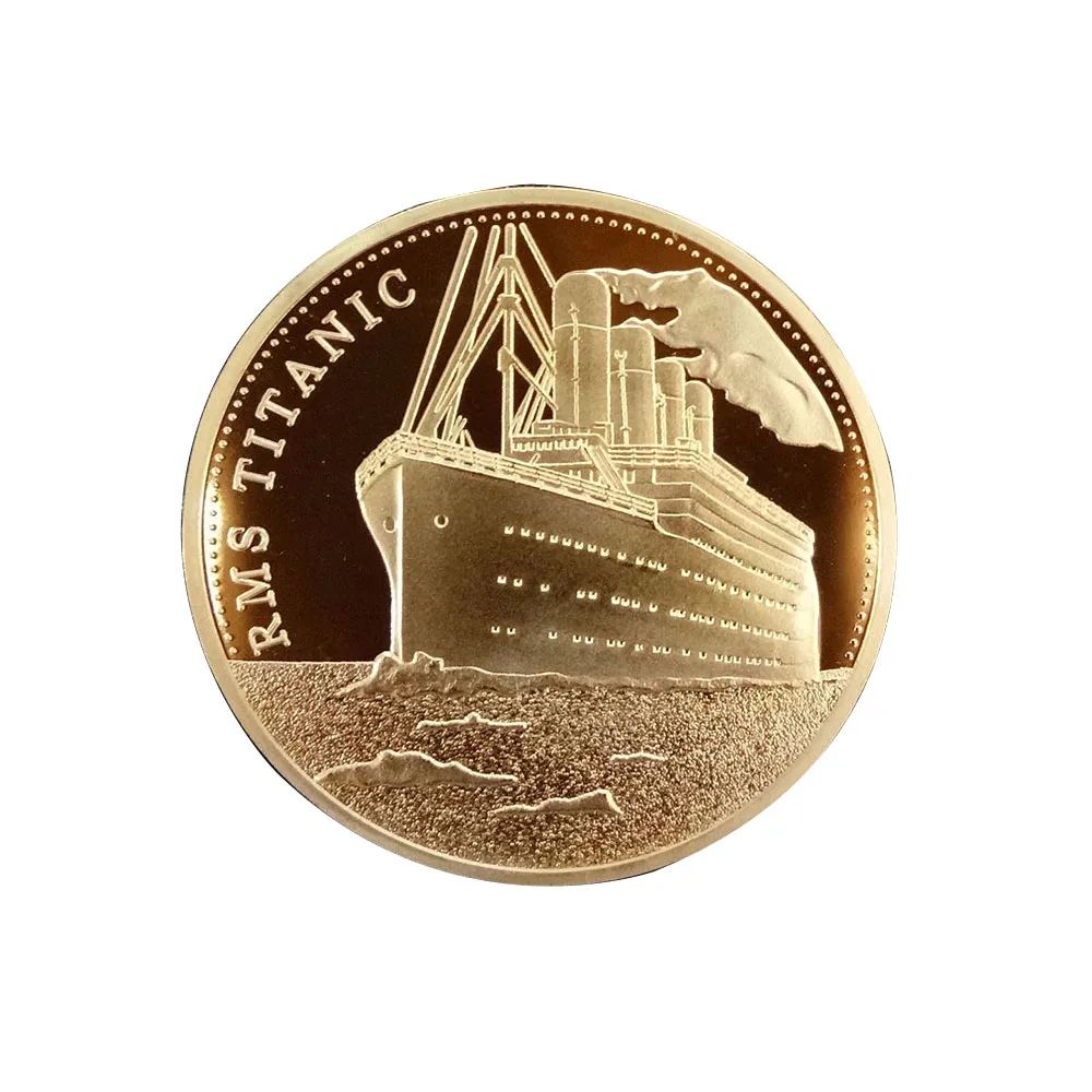 Gold Plated Coin Titanic Ship Collectible Coins Incident Art Collection ...