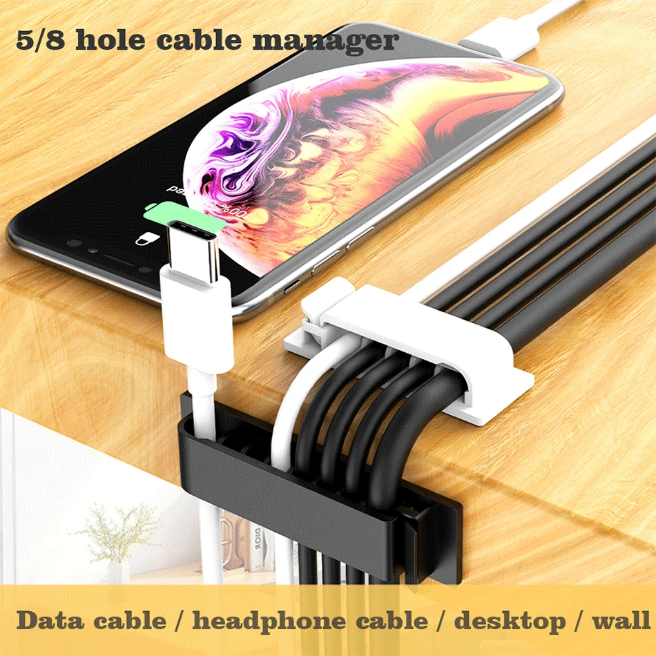 8-20pcs-Cable-Organizer-Self-Adhesive-Cable-Clips-USB-Cable-Management ...
