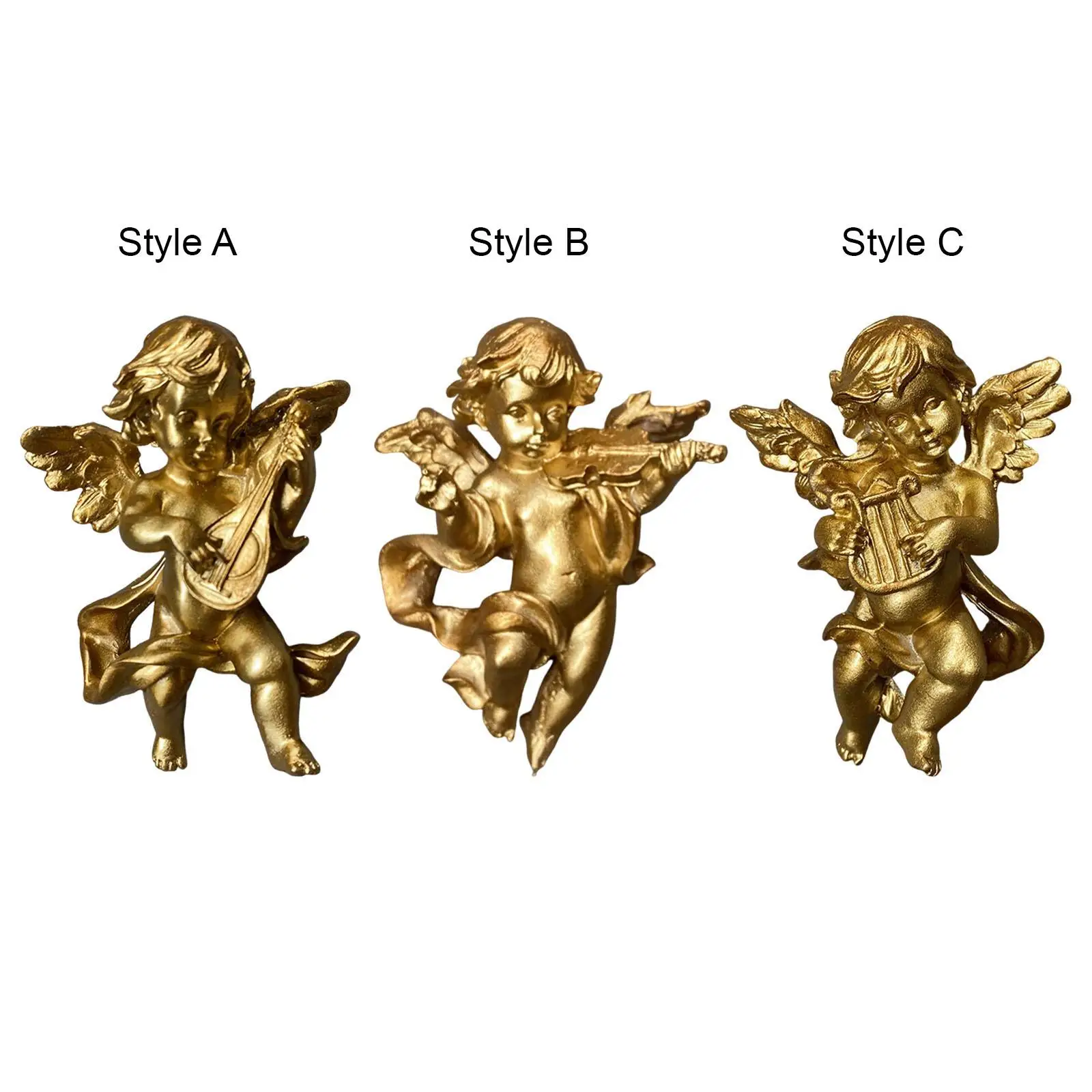 Angel-Statue-Figurines-Cherub-Wall-Sculpture-Wings-Decorative-for-Home ...
