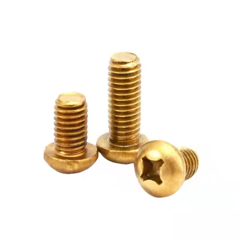 10PCS-UNC-US-8-32-4-40-Brass-Pan-Head-Cross-Round-head-Cross-screw ...