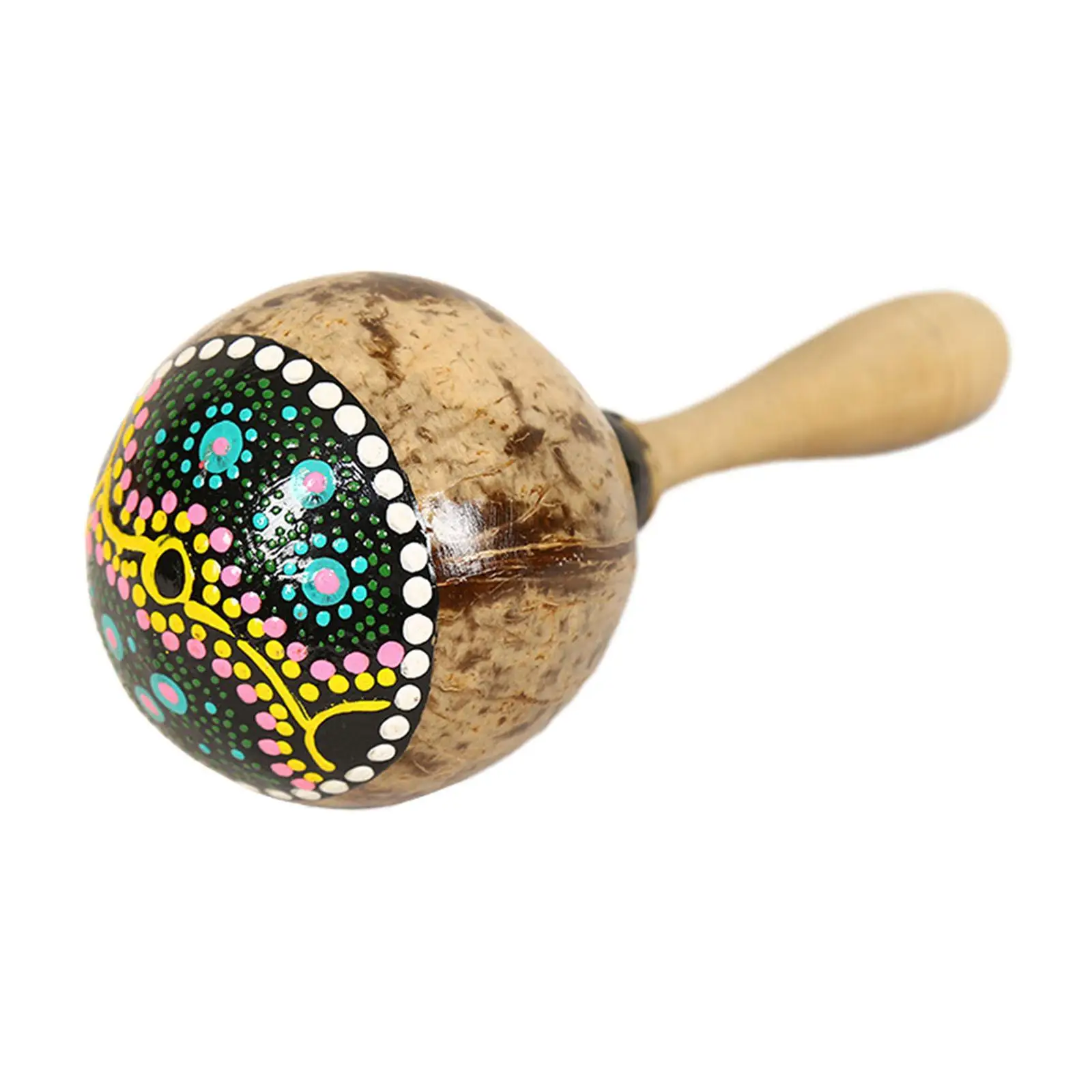 Coconut-Shell-Maracas-Handpainted-Easy-to-Play-Party-Shaker-Musical ...