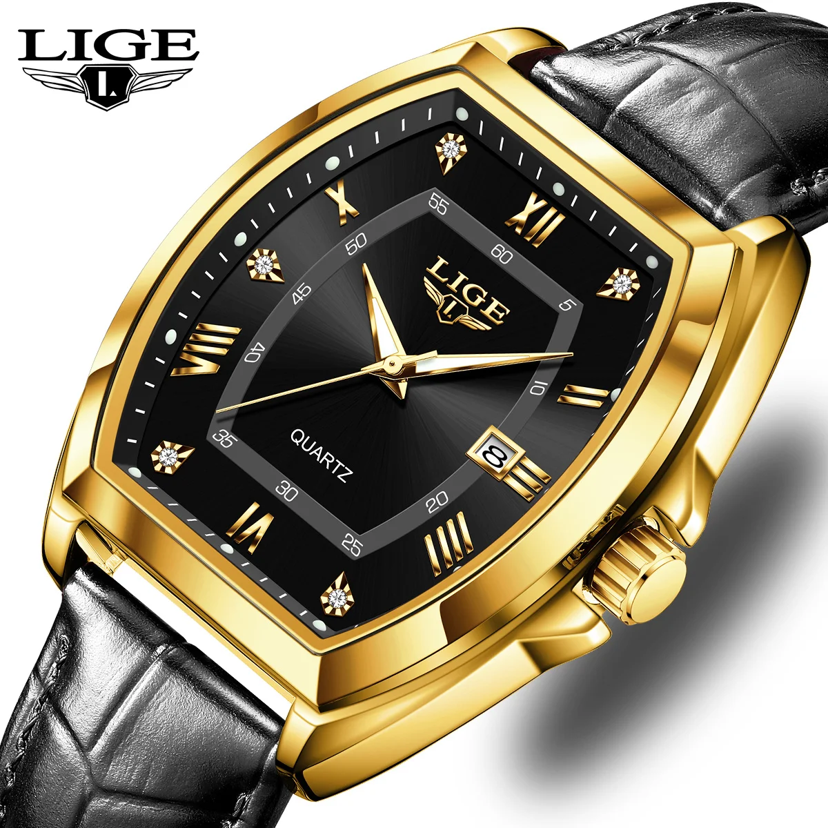Fashion Leather Strap Men Watches Luxury Brand Business Mens Quartz ...