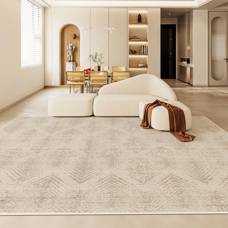 Minimalist-Cream-Style-Living-Room-Large-Area-Carpet-Light-Luxury ...