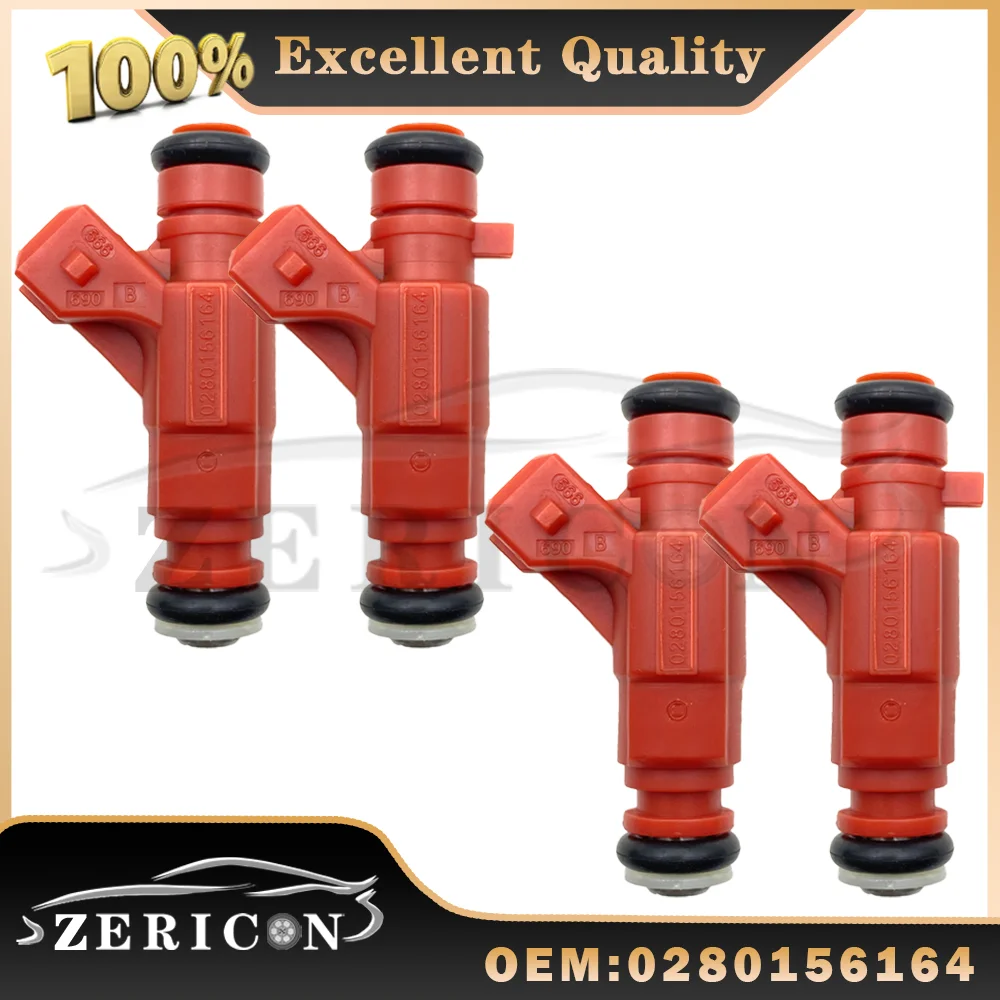 1-4PCS-0280156164-Fuel-Injector-Nozzle-Bico-For-Honda-Jazz-II-1-4L-2003 ...