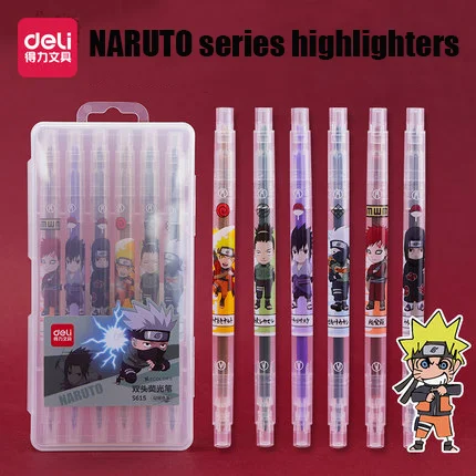School Supplies Naruto | Fluorescent Pen Marker | Student Pencil Naruto ...