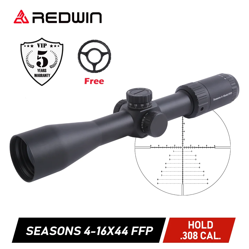 Red Win Edgeless 30mm Monotube 1/10mil Turret Adjust Mil Dot Reticle ...
