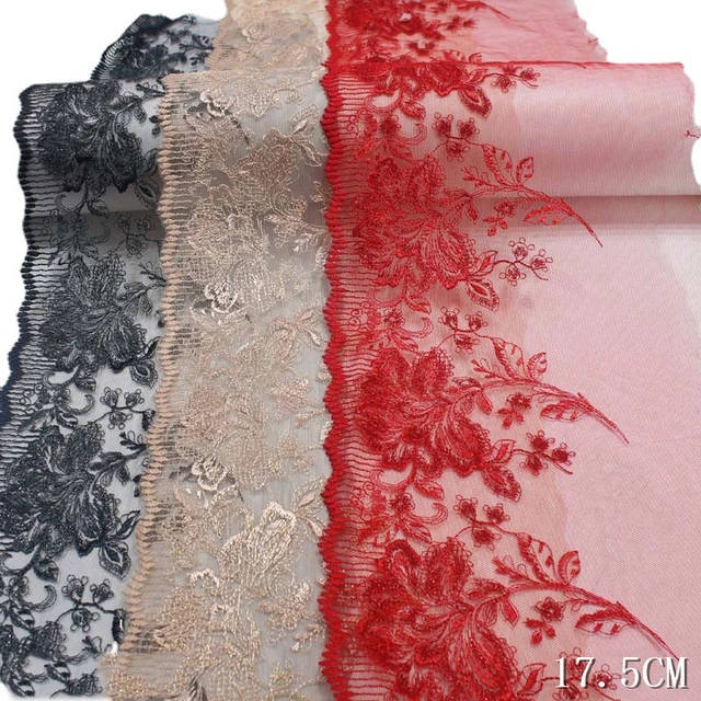 Red And Black Lace Border