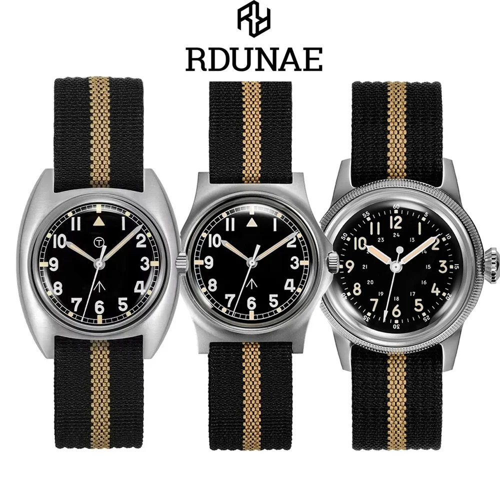 RDUNAE-RA01-RA02-RA03-RA05-Reloj-de-cuarzo-K1-Cristal-mineral-Acero-inoxidable-Luminoso ...