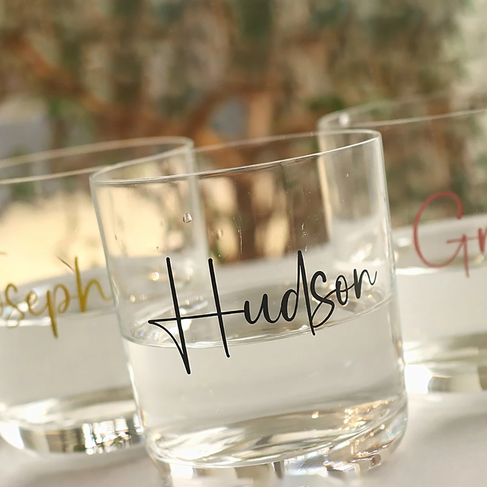 Personalized-Wedding-Bridal-Party-Glass-Vinyl-Name-Stickers-Custom ...