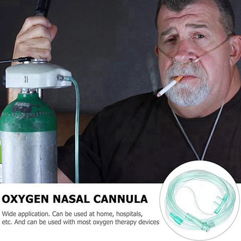 Nasal Cannula And Oxygen Tank