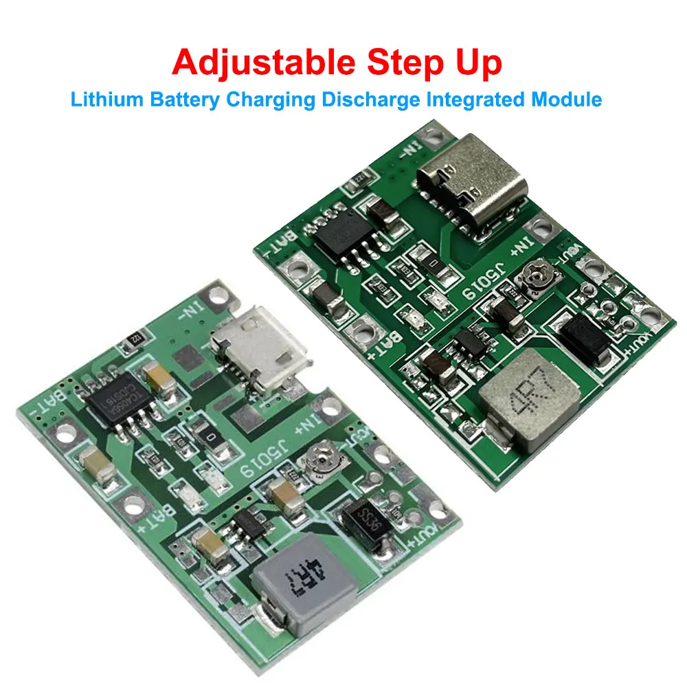 Type-C-Micro-USB-3-7V-9V-5V-Adjustable-Step-Up-18650-Lithium-Battery ...
