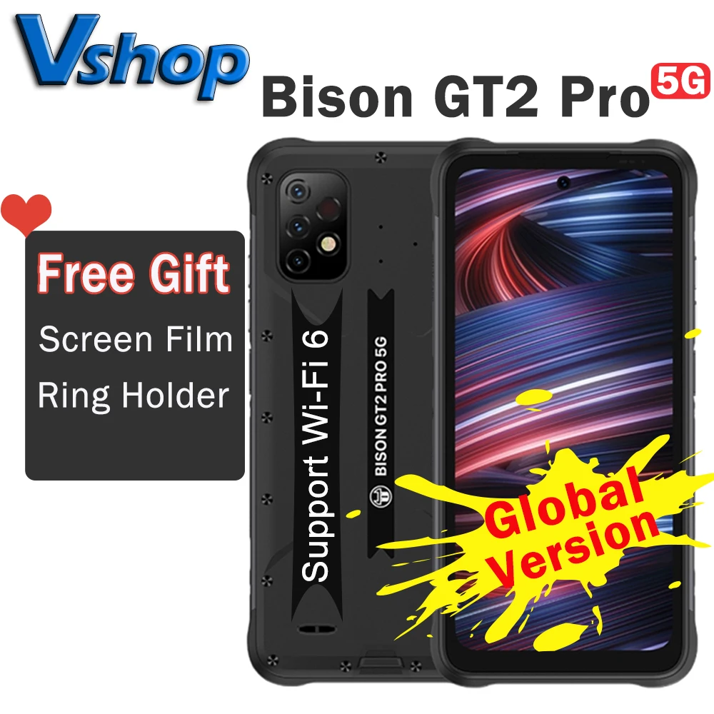 UMIDIGI BISON GT2 Pro 5G IP68/IP69K Waterproof Rugged Cell Phone 8GB ...