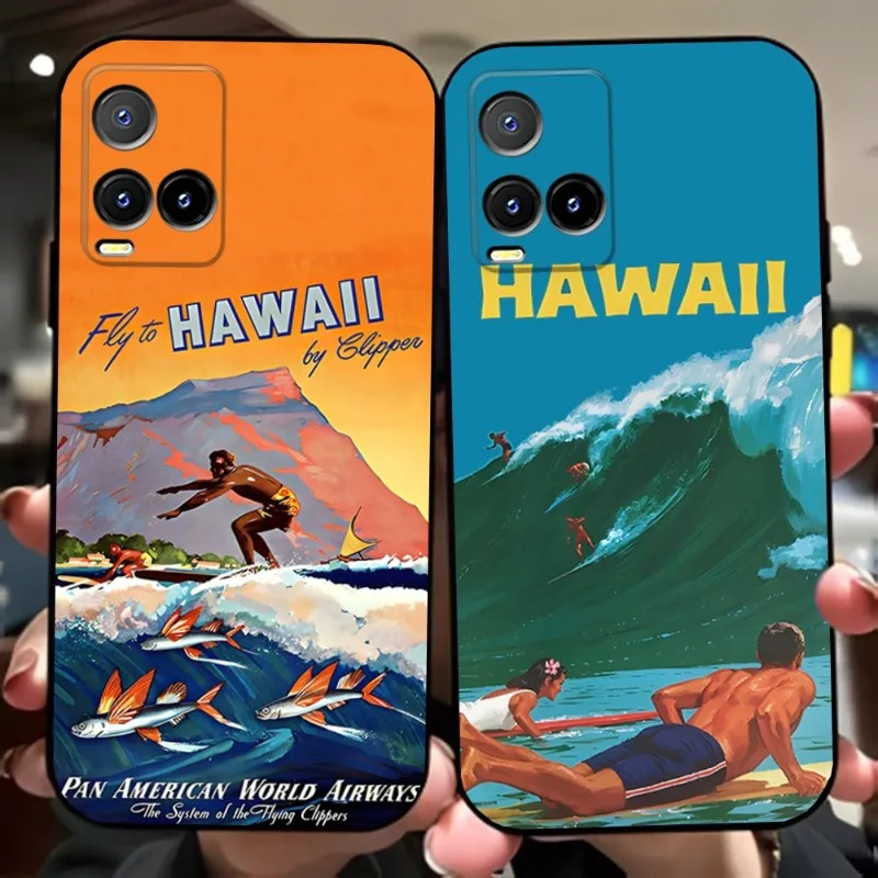 Aloha Beach Life Hawaii Phone Case For VIVO Y31 V21e V23 Y21 Y76 Y15s ...